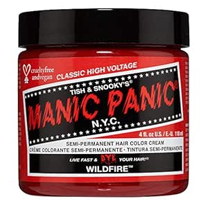 Amazon.com : MANIC PANIC Wildfire Red Hair Dye Classic : Chemical Hair ...