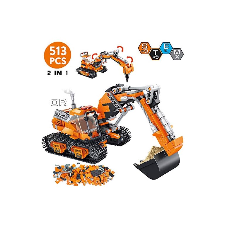 VATOS City Bausteine ab 6 7 8 9 10 Jahren Jungen, 513 Teile ...