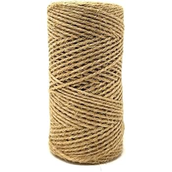 Amazon.com : TIAMALL 300 Feet Natural Jute Twine Gift Twine String ...