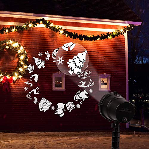 Minetom Christmas Projector Lights Outdoor Waterproof Projector White ...