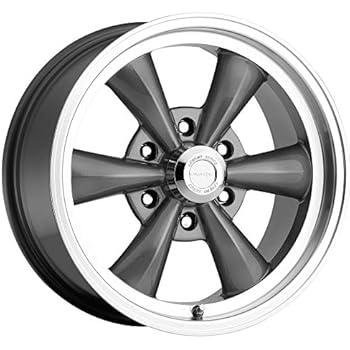 Amazon.com: Vision Legend 6 142 Series Gun Metal Machined Lip Wheel ...