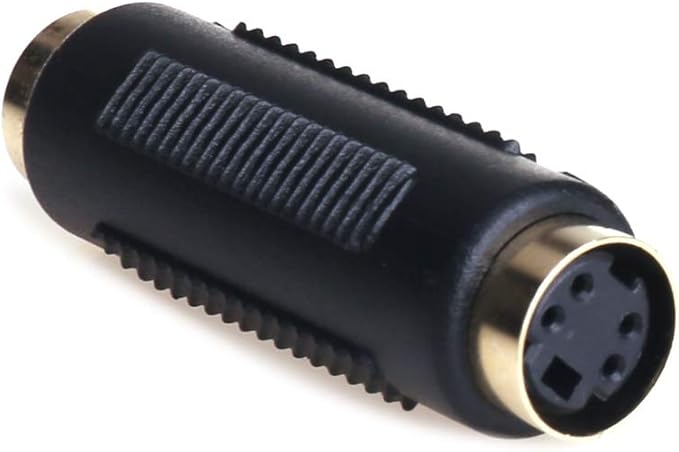 NANYI S-Video Female to Female Mini Din 4 PIN Composite Cable Adapter ...