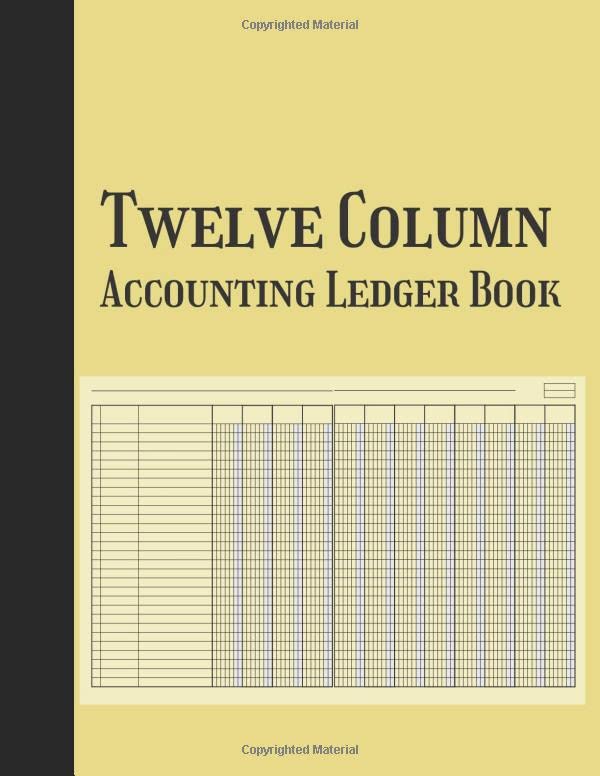 Twelve Column Accounting Ledger Book: Silly Simple 12 Column Accounting ...
