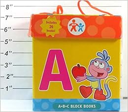 Nick Jr. ABC Block Books- 24 of 2.5"x 2.5" block books and 26 of 1.5" x ...