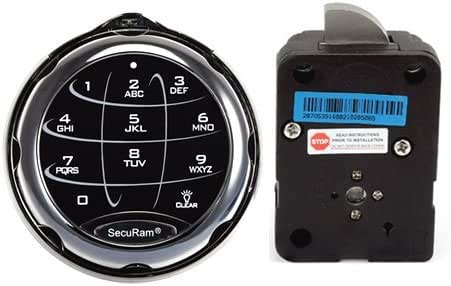 Amazon.com: SecuRam SafeLogic Xtreme (Black Chrome Finish) Safe Lock ...