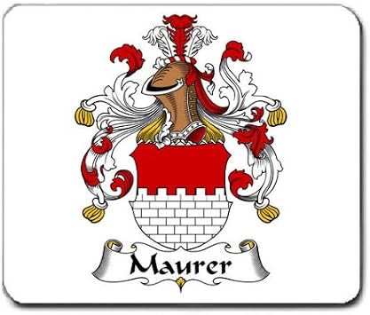 Amazon.com : Maurer Family Crest Coat of Arms Mouse Pad : Office Products