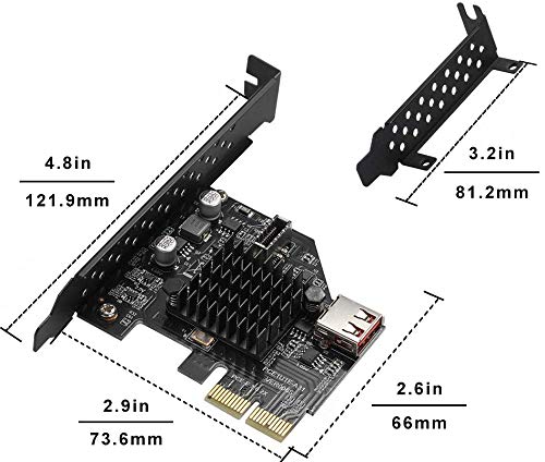 EZDIY-FAB USB3.1 Gen2 Internal 20-pin Front Panel Connector Expansion ...