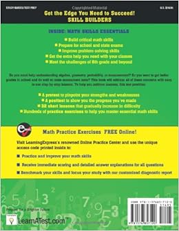 Amazon.com: 8th Grade Math Review (9781576857120): LearningExpress LLC ...