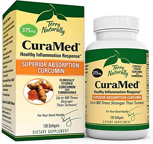 Terry Naturally CuraMed 375 mg Curcumin Complex - 120 Softgels ...