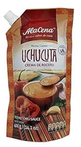 Amazon.com: AlaCena Crema de Rocoto Uchucuta - Red Hot Chili Sauce ...