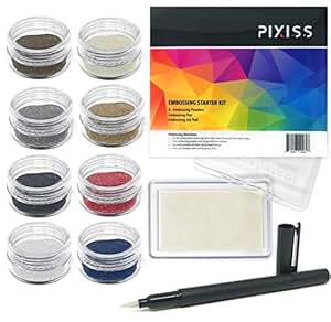 Amazon.com: Embossing Powder Bundle, Clear Embossing Pen, Embossing Ink ...