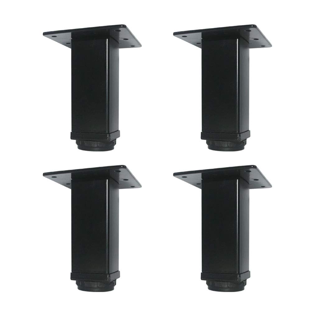 QLLY 6 inch Adjustable Metal Furniture Legs, Square Office Table ...