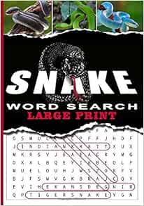 Amazon.com: Snake Word Search Large Print: Word Searches about Snake ...