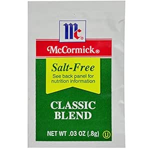 Amazon.com : McCormick Culinary Salt-Free Classic Blend Packets, 0.8 g ...