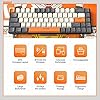 MAGIC-REFINER RK68 60% Wireless Mechanical Keyboard, Bluetooth 5.0/2 ...