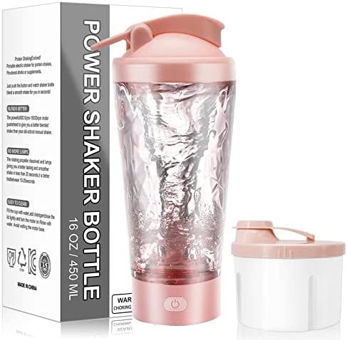 GONICVIN Electric Protein Shaker Bottle, 16 oz Rechargeable Protein ...