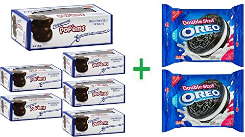 Buy Entenmann's Pop'ems Rich Chocolate Frosted Donuts, 14 oz (6 Pack ...