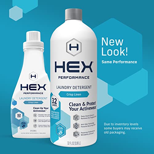 HEX Performance Laundry Detergent, Crisp Linen, 64 Loads (Pack of 2 ...