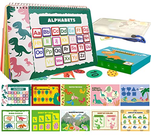 Dinosaur Montessori Preschool Learning Activities Busy Book - Pre-K ...