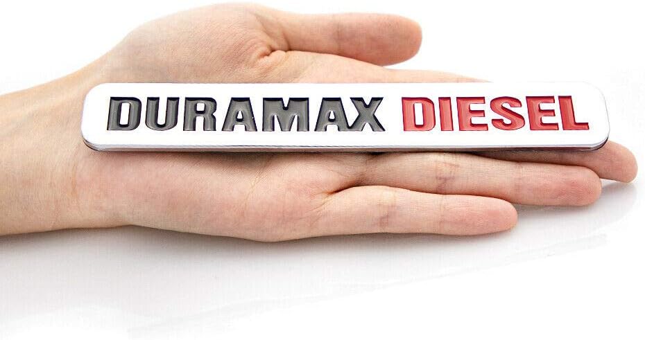Red Black PAIR DURAMAX DIESEL EMBLEM 3D DOOR HOOD FENDER TAILGATE ...