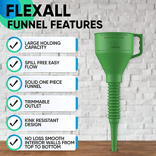 TEC Products FlexAll Funnel - Flexible Rubber Funnel with Handle ...