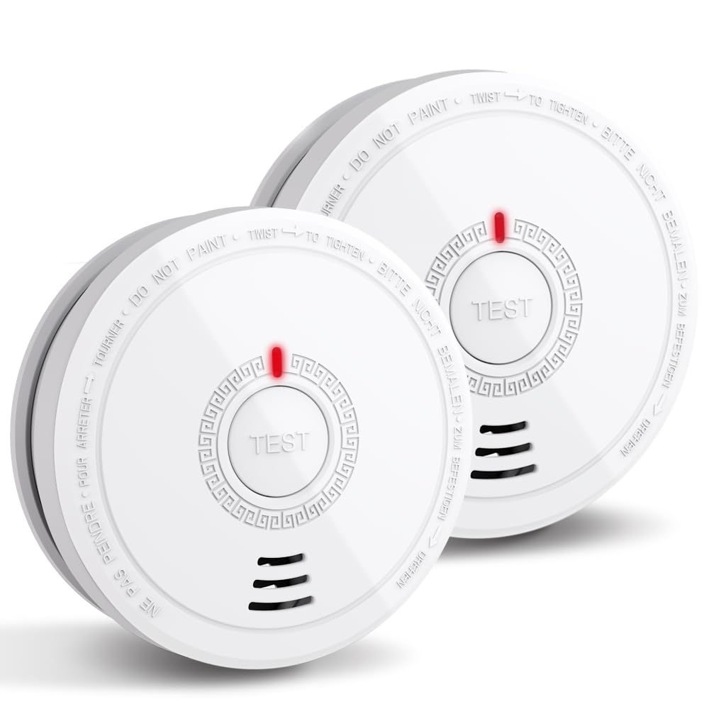 Mua Fire Alarms Battery Operated for Home,Smoke Alarms Detector with 10 ...