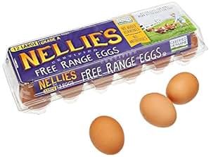Nellie's, Free-Range Large Grade A Brown Eggs, 12 ct, 1 dozen: Amazon ...