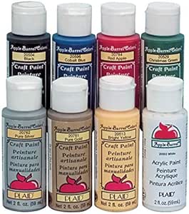 Amazon.com: Apple Barrel Non-Toxic Multi-Purpose Acrylic Paint Set, 2 ...