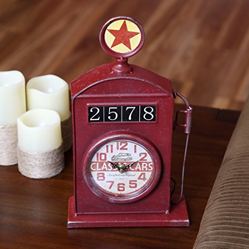 Lily’s Home Antique Inspired English Red Gas Pump Mantle - Want It All