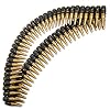 Skeleteen Fake Bullet Army Belt - Plastic Bandolier Military Toy Ammo ...