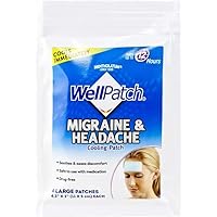 Amazon.com: WellPatch Cooling Headache Pads, Migraine, 4 Large Patches ...