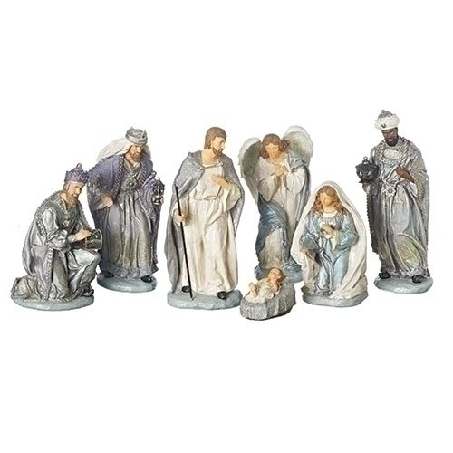 Buy Roman Inc 12 Nativity Set Versailles Colorway 7Pc Inc Holy Family ...