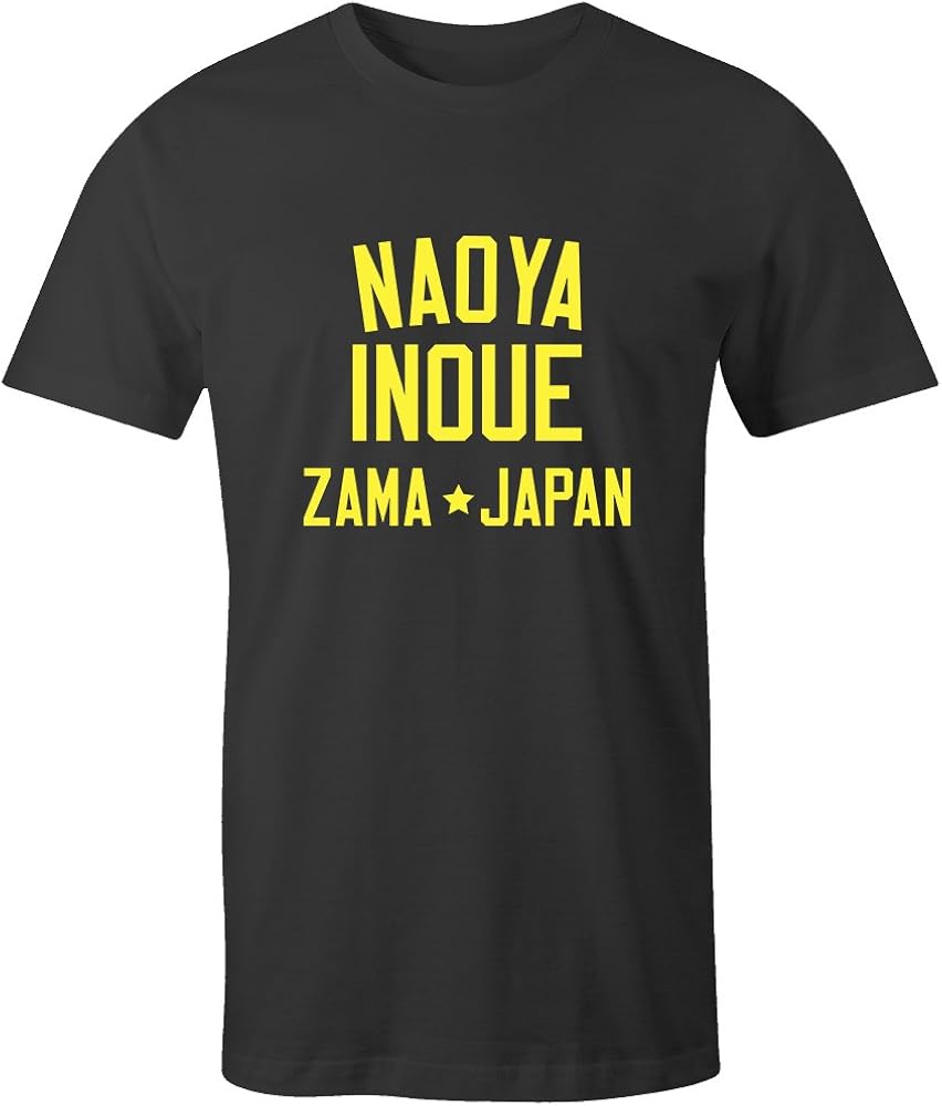 Naoya Inoue Boxing Legend T-Shirt Black/Yellow : Amazon.co.uk: Sports ...