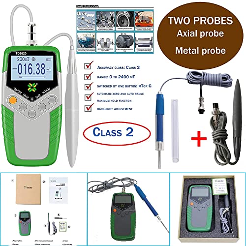 Digital Tesla Meter Gauss Meter With Axial Probe And Hall Probe Surface ...
