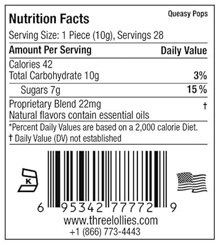 Queasy Pops Ingredients Upspring Stomach Settle Nausea Relief