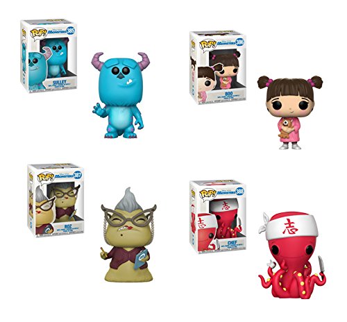29391-29334 Funko Pop! Disney: Monsters Inc - Sully, Boo, Roz and Chef