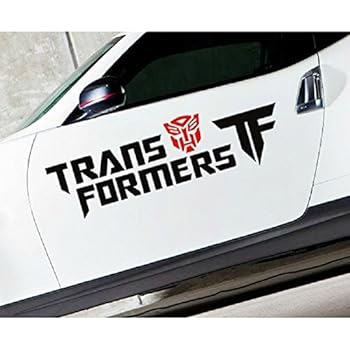 Amazon.com: Caution this vehicle is a transformer vinyl sticker car ...