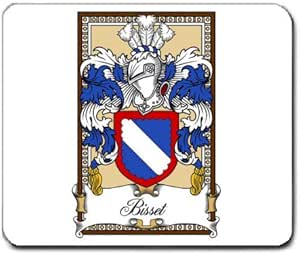 Amazon.com: Bisset Family Crest Coat of Arms Mouse Pad : Office Products