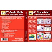 6th, Sixth Grade Math Textbook - 129 Lessons (518 Pages Printed B&W ...