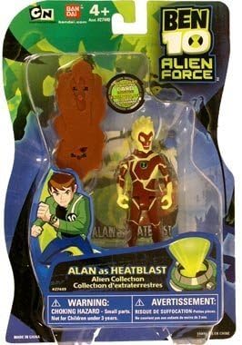 Ben 10 Alien Force 4 Inch Action Figure Alan (as Heatblast) by Bandai ...