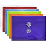 Amazon.com : JAM PAPER Plastic Envelopes with Hook & Loop Closure - Index - 5 1/2 x 7 1/2 ...