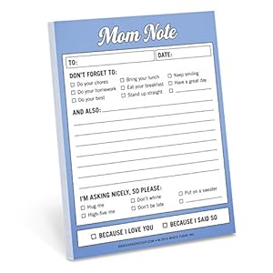 Amazon.com : Knock Knock Nifty Note Pad, Mom Note : Office Products