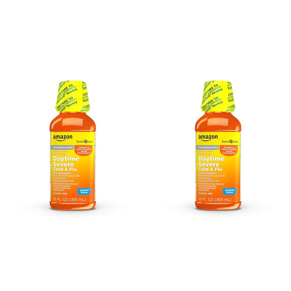 Mua Amazon Basic Care Severe Daytime Cold and Flu, Maximum Strength ...