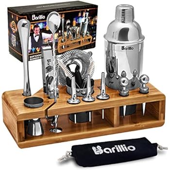 Amazon.com: OXO SteeL 7-Piece Barware Set: Barware Tool Sets: Kitchen ...
