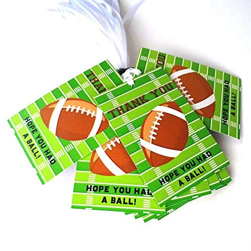 Amazon.com: Football Game Thank You Favor Tags - Children Kids Sport ...