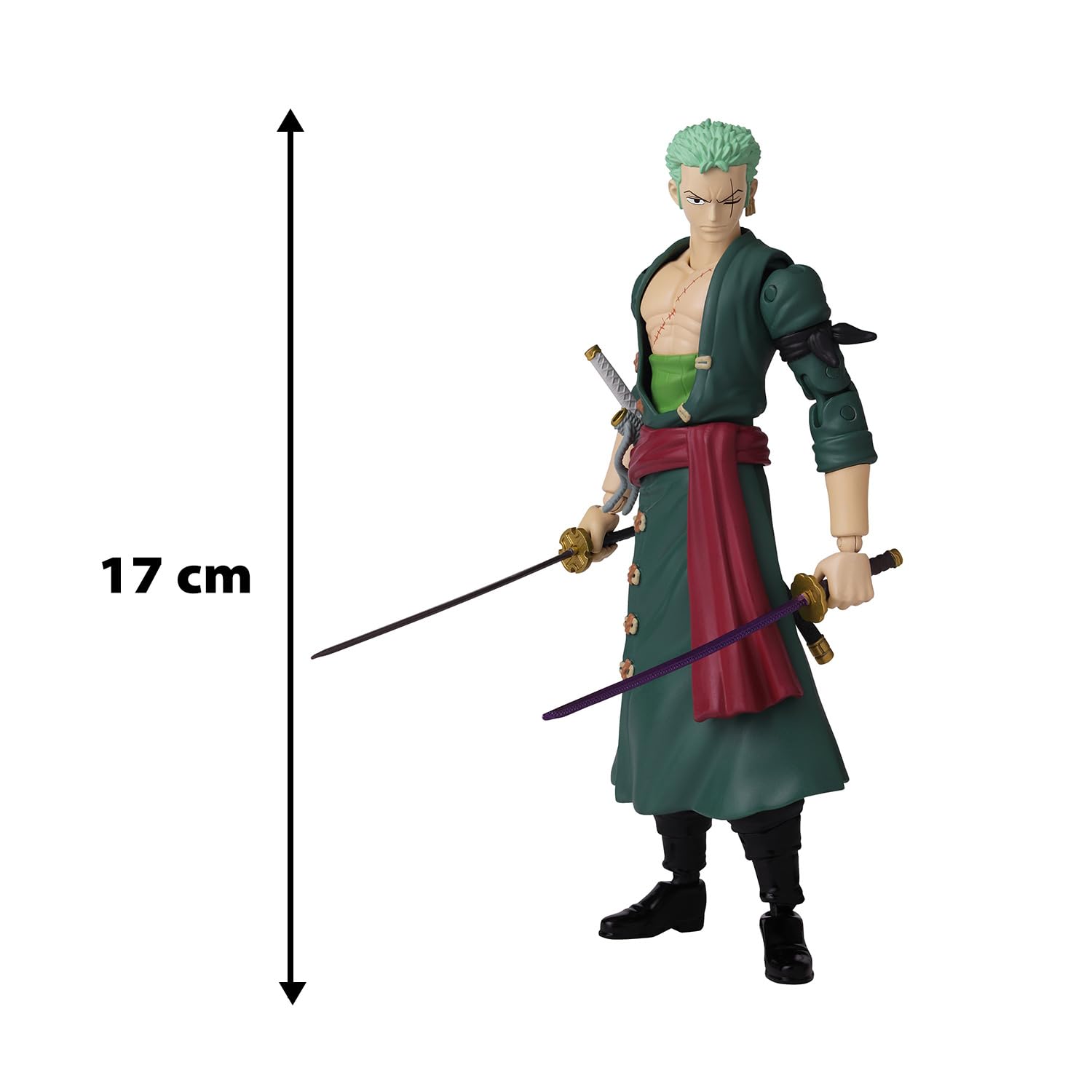 BANDAI Anime Heroes One Piece Figures Roronoa Zoro Action Figure ...