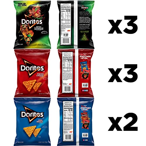 Doritos Solid Black Variety Pack, Spicy Pineapple Jalapeño, Nacho ...