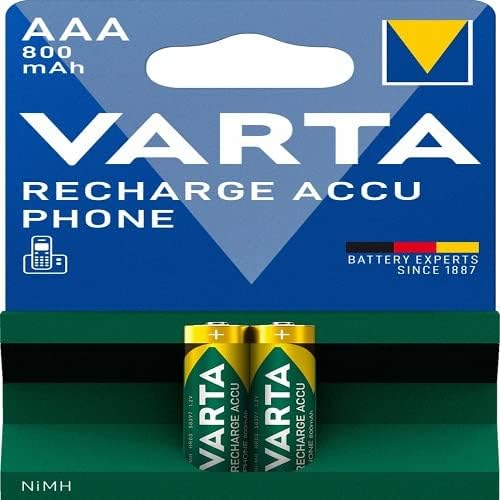 VARTA Recharge Accu Phone AAA Micro Ni-Mh Rechargeable Battery (2-pack ...
