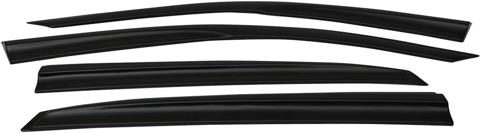 Window Visor Fits 2016-2018 Honda Civic Hatchback | 5DR ABS Rain Vent ...