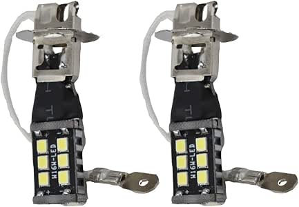 Amazon.com: labwork 2X White 6000K LED H3 15W High Power 2835 Fog ...